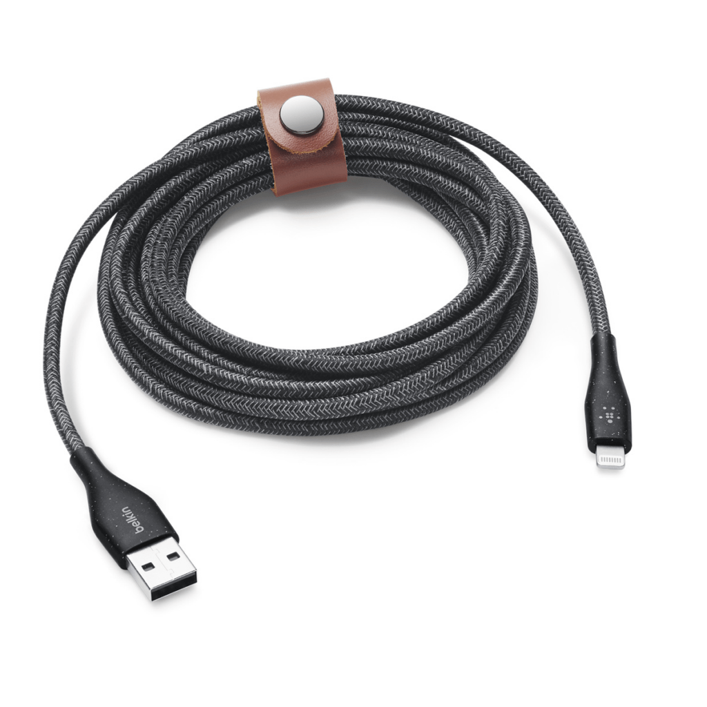 Belkin Cable trenzado USB-A a Lightning con correo 3M | Negro - Compudemano